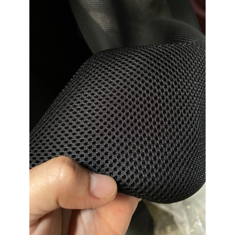 Jual kain sandwit mesh/ dobel mesh tebel 2.5ml keker wrna hitam ...