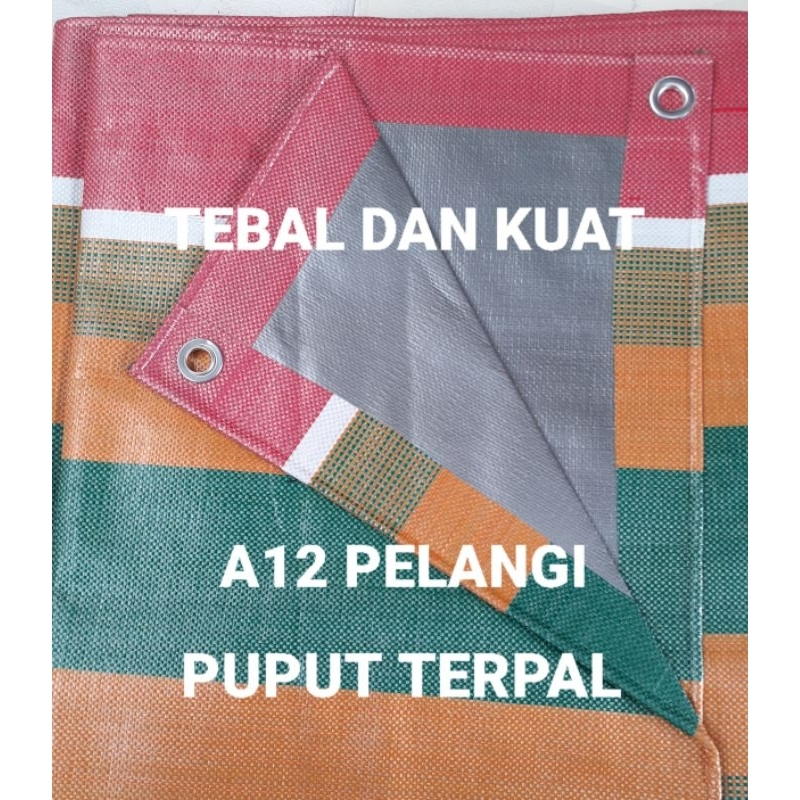 Jual Terpal Sakura A12 Pelangi Ukuran 4x5 Meter Terpal Truck Terpal ...