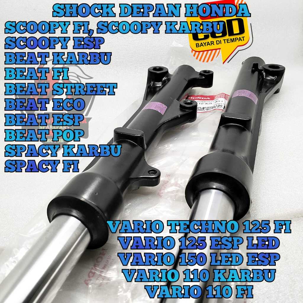 Jual SHOCK DEPAN SET + TABUNG KZL MOTOR HONDA BEAT KARBU , BEAT FI ...