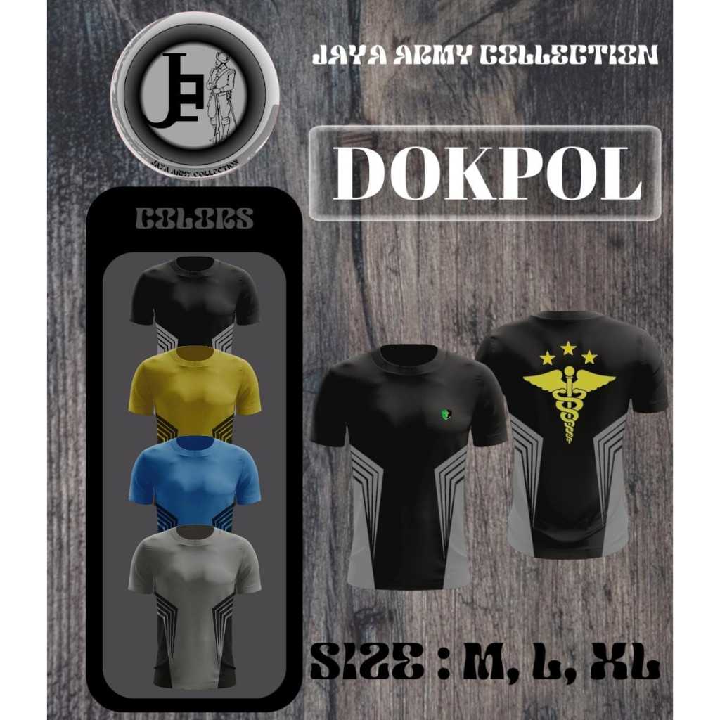 Jual KAOS SABLON MOTIF DOKPOL/ BISA COD/ NEW JERSEY DOKPOL 2024 ...