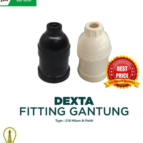 Jual Fitting Lampu Gantung Merk Dexta 218 Warna Hitam / Putih | Shopee Indonesia
