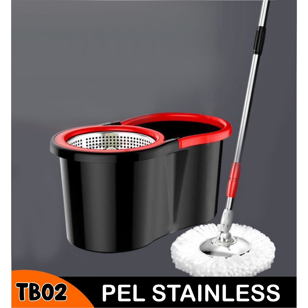 Jual Laris Stiker Official Shop - Alat Pel Lantai Praktis TB01 Super Mop Pel Otomatis Pel ...