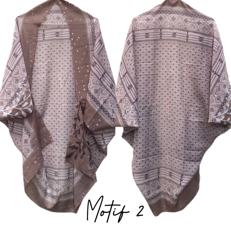 Jual (PART I) Outer scarf motif / outer scarft voal premium / outwear ...