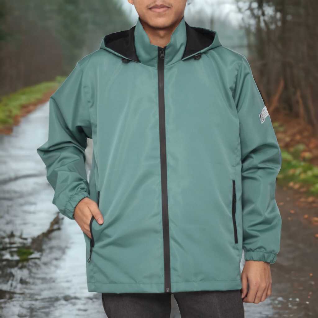 Jual CREDIFOX Jaket taslan JN waterproof sleting tiga/ jaket anti air ...