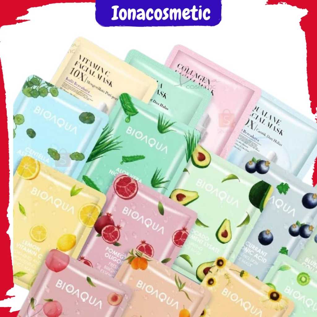 Jual BIOAQUA Masker Sheet Mask Series Masker Wajah | Shopee Indonesia