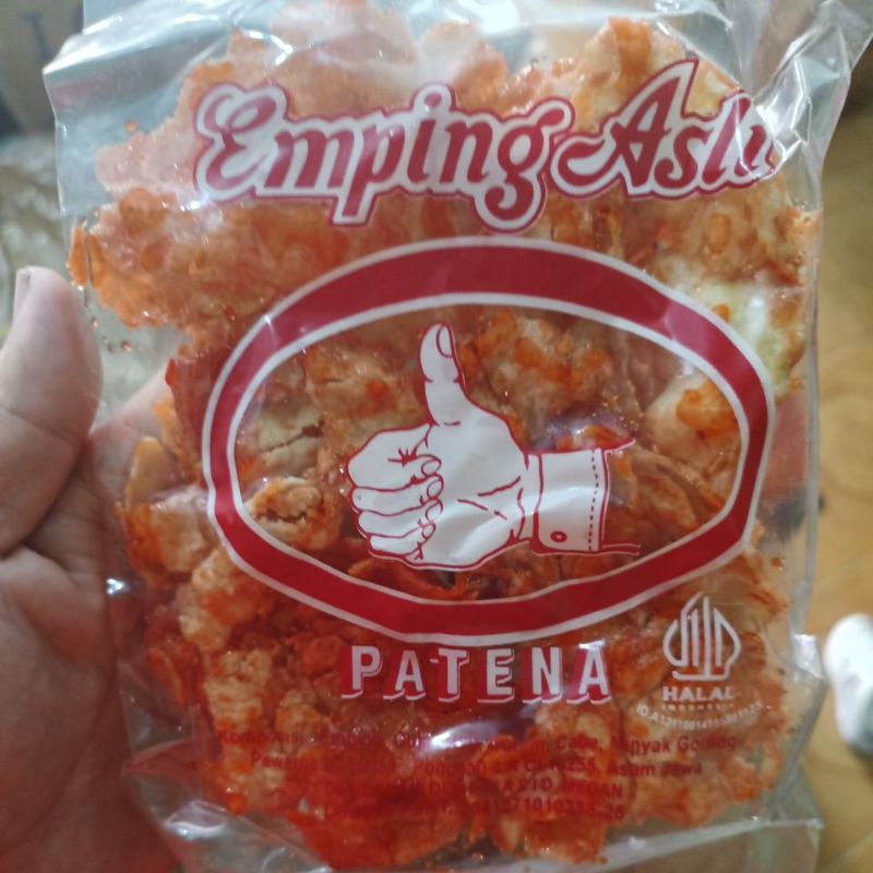 Jual Emping Pedas Cap Jempol Patena 100gram Asli Medan / Rasa Manis ...