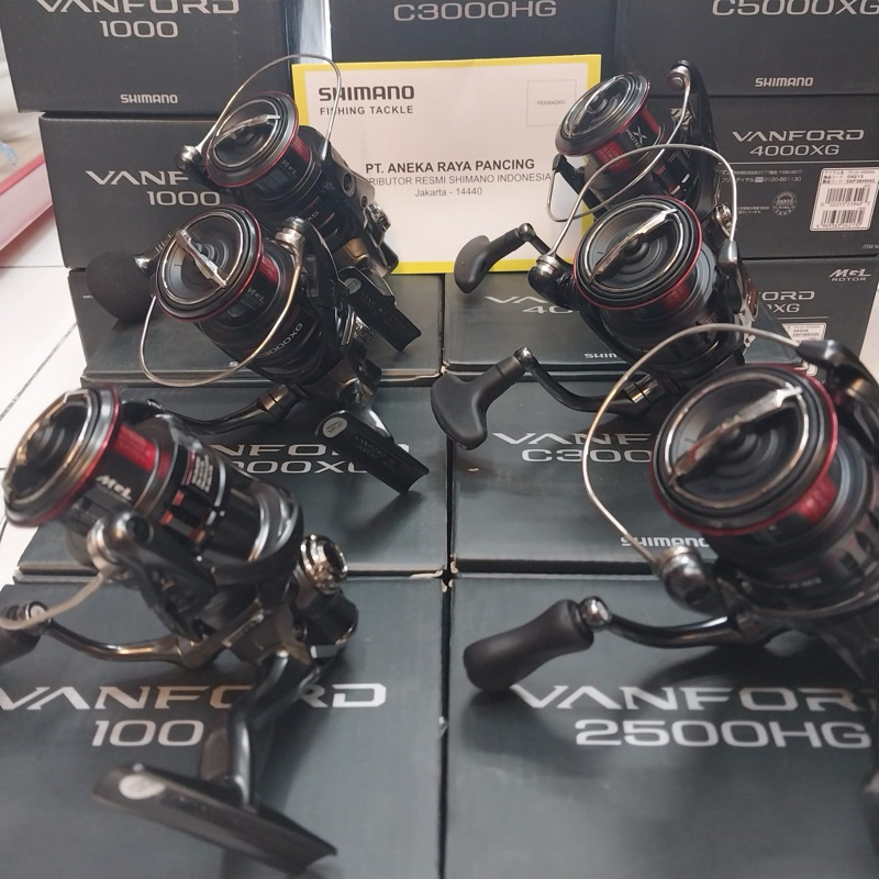 Jual Reel Katrol Pancing Shimano Vanford 2020 2021 500 1000 2500 3000 ...