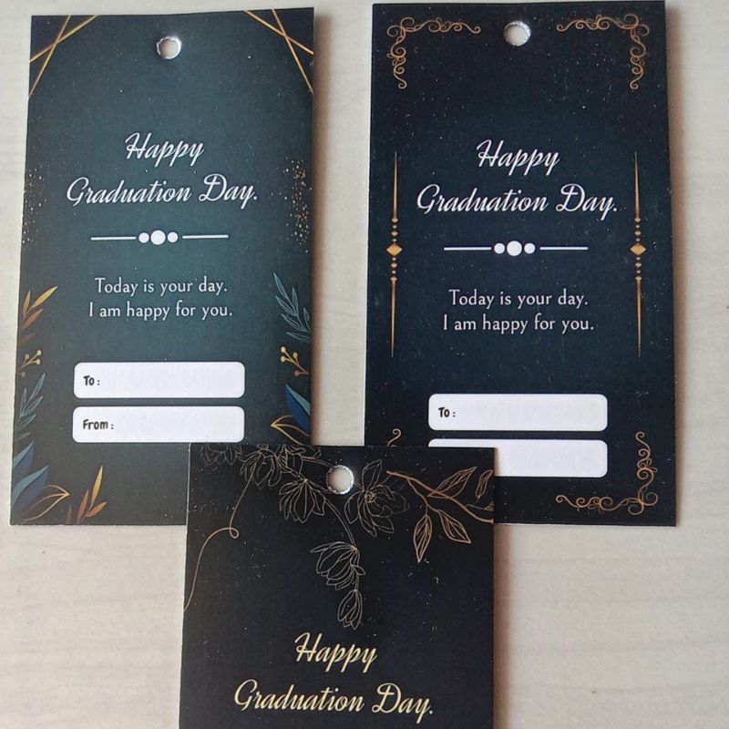Jual hangtag happy graduation hang tag 5x9cm | Shopee Indonesia