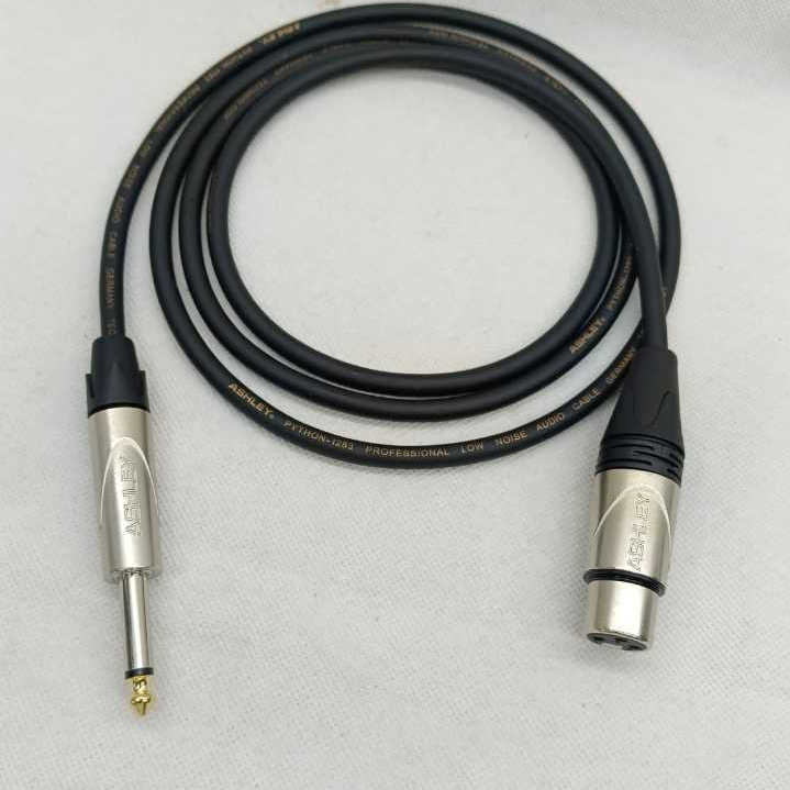 Jual Kabel Mic ASHLEY Akai 6,5 Male To Canon XLR Female Kabel 50cm-3 ...