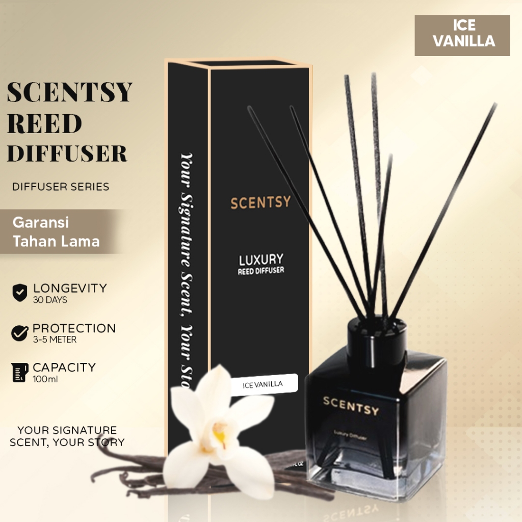 Jual SCENTSY Reed Diffuser Ice Vanilla Pengharum Ruangan Aromaterapi ...