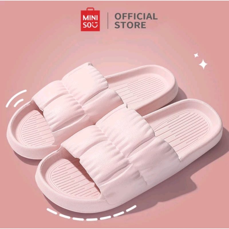 Jual Official BALI MINISO Sandal Wanita Fashion Petal Bathroom Slippers ...