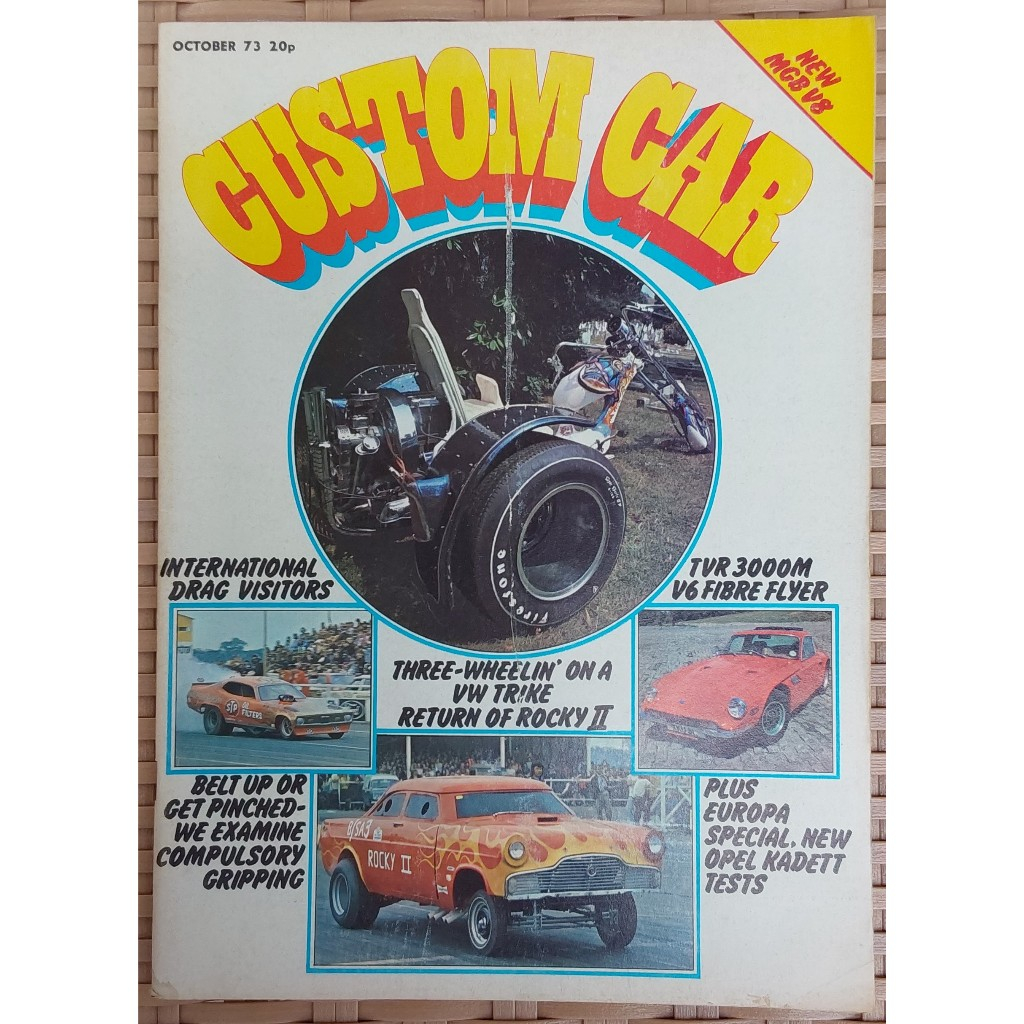 Jual VERY RARE, VINTAGE - UK Custom Car Magazine October 1973, CHEVY 55 ...