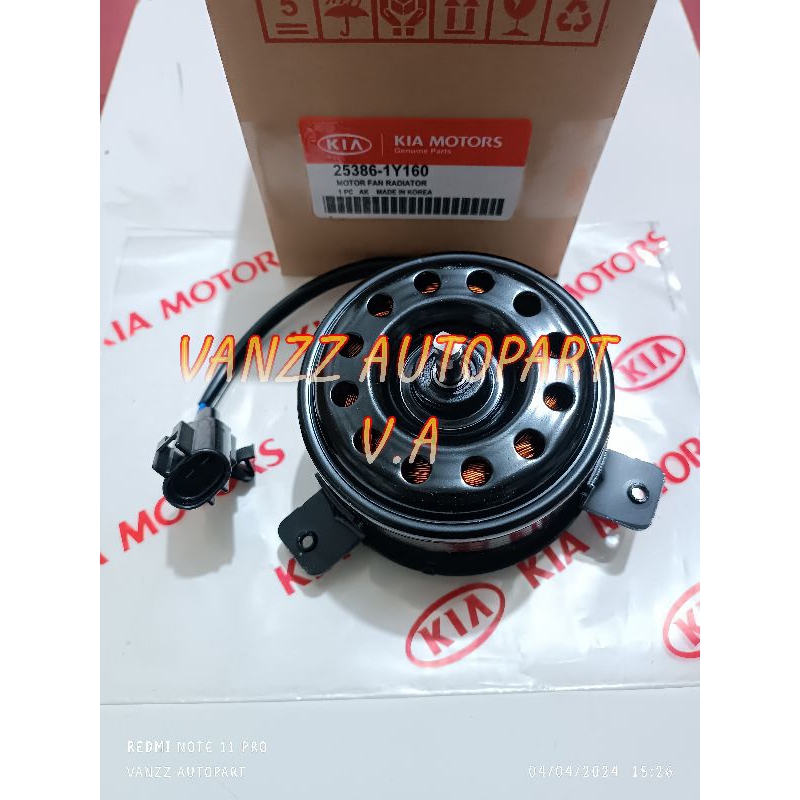 Jual motor fan radiator dinamo fan radiator KIA all New morning 1.0cc ...