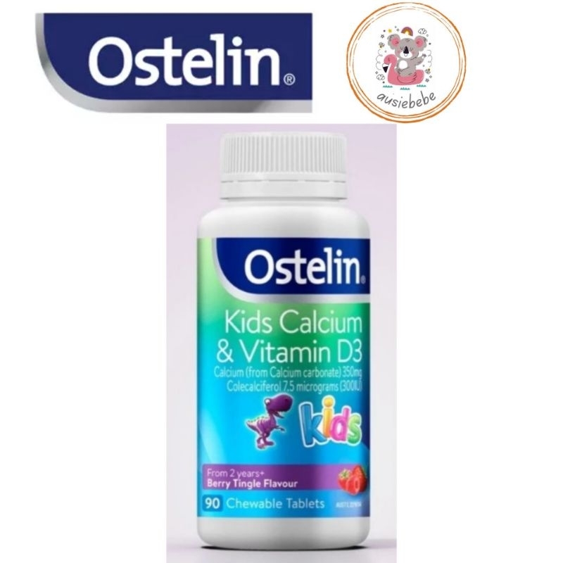 Jual Ostelin Kids Calcium & Vitamin D3 - 90 Chewable tablets | ORIGINAL ...