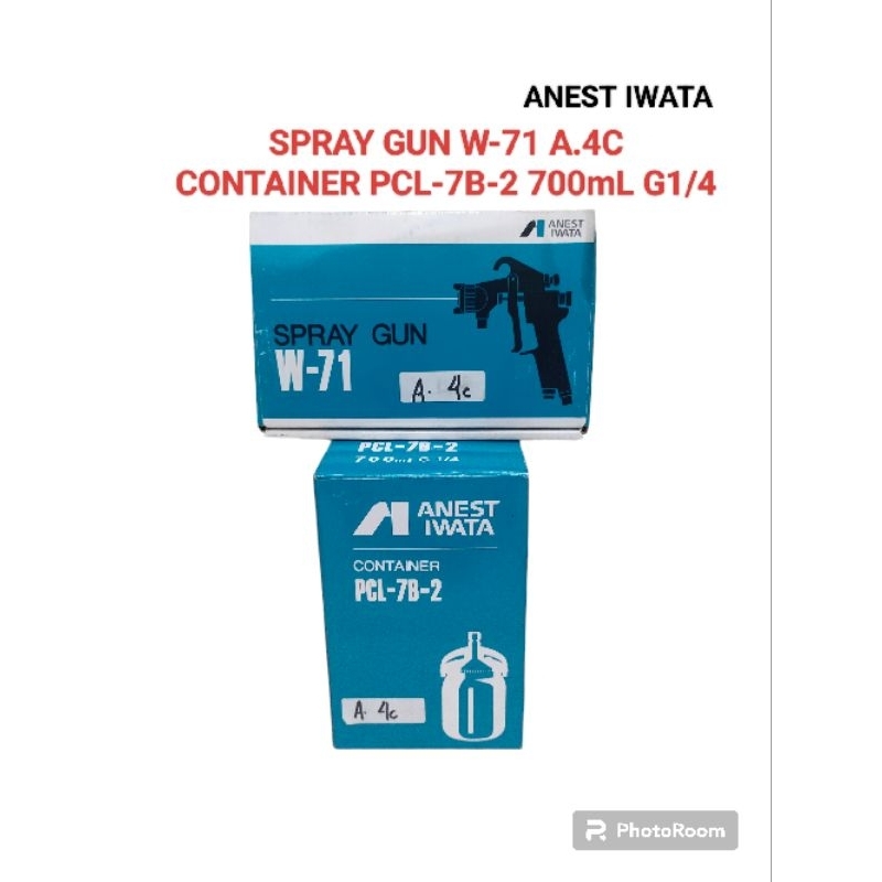 Jual ANEST IWATA Spray Gun W-71 A.4C + CONTAINER PCL-7B-2 700mL G 1/4 | Shopee Indonesia