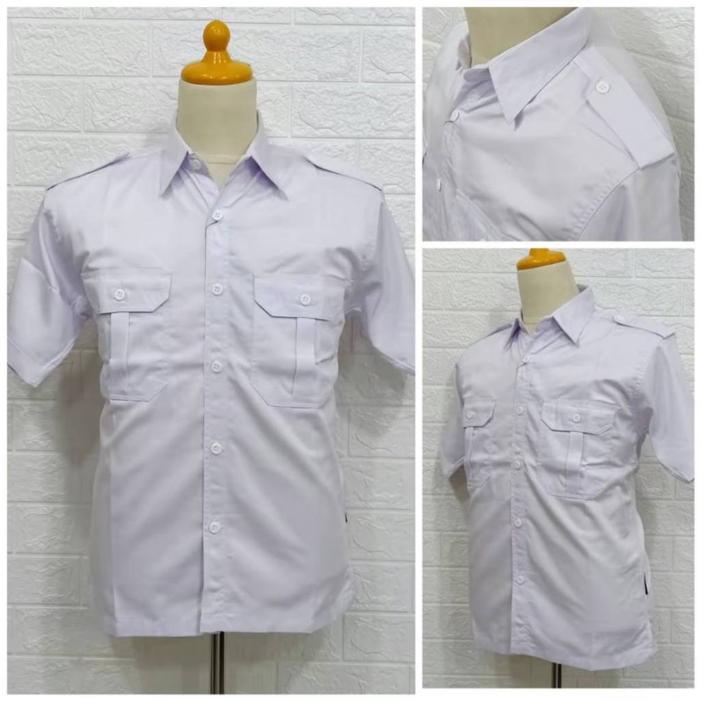 Jual Seragam Dinas PDH Putih / Kemeja Putih Pria Jumbo | Shopee Indonesia
