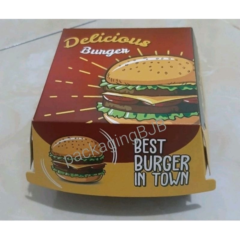 Jual KEMASAN BURGER MERAH KUNING isi 50pcs | Shopee Indonesia