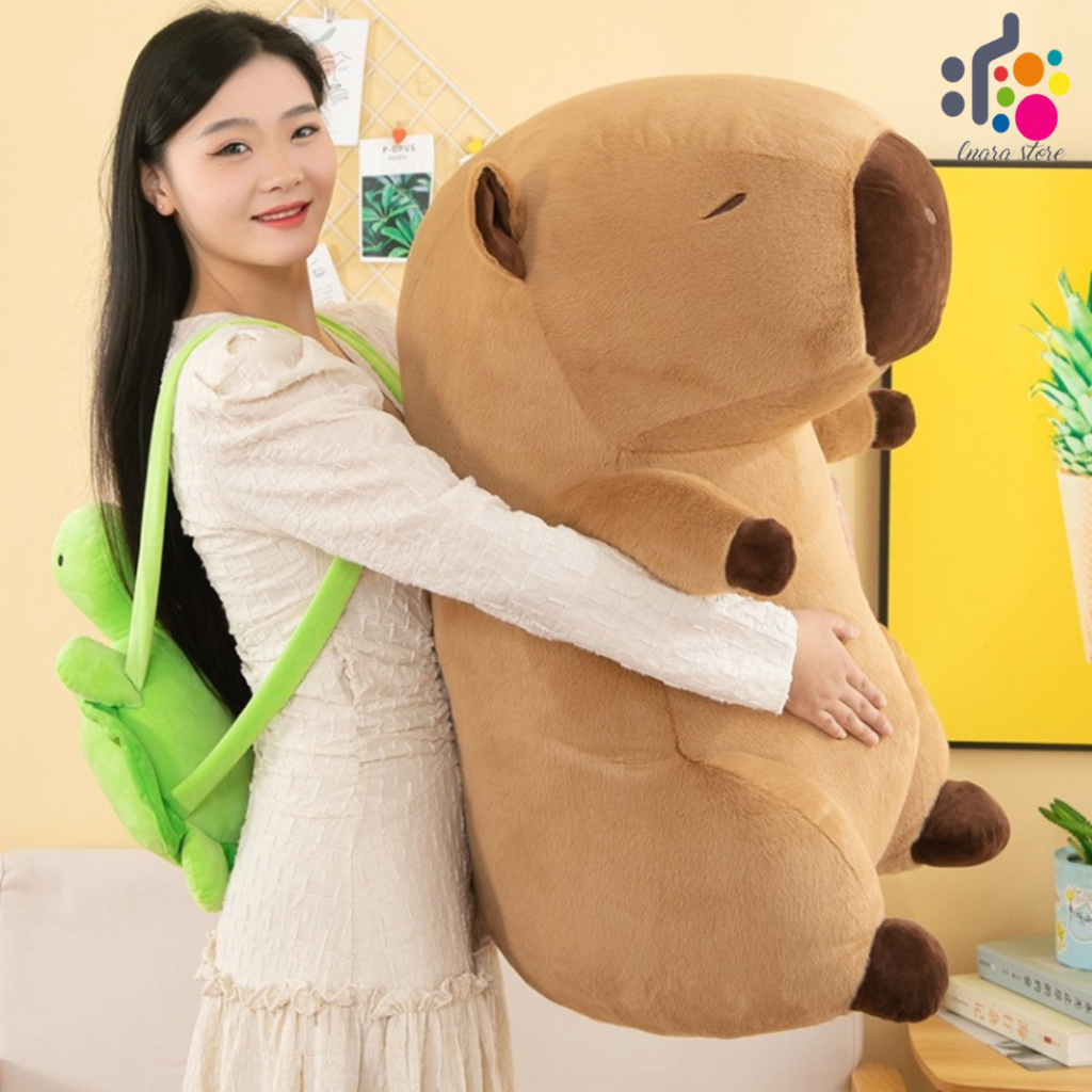 Jual Boneka Capybara Tas Kura Kura Lucu Pluah Doll Carakter Animals ...