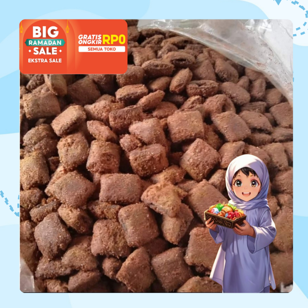 Jual Snack coklat Bantal 500 Gram ciki rasa coklat cemilan bandung ...