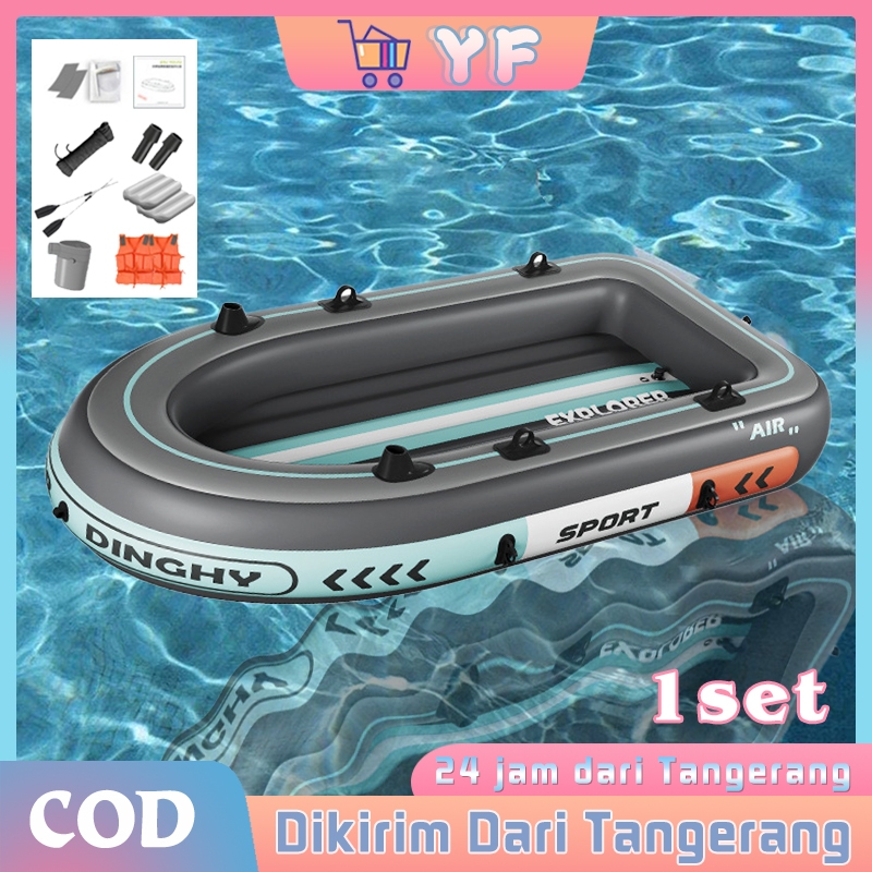 Jual 1Set Perahu Karet 4 Orang Dewasa Perahu Karet Mancing Perahu Karet ...