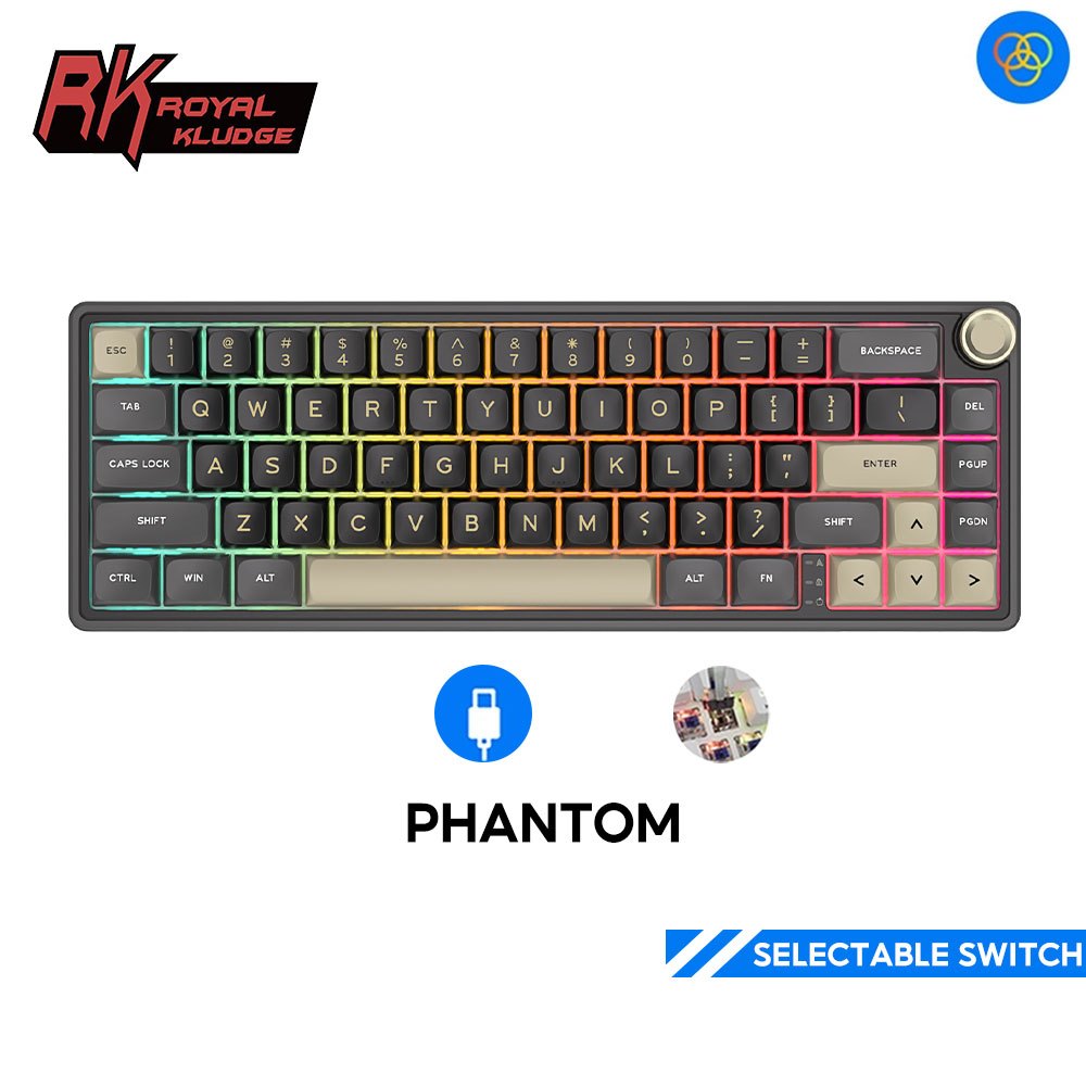 Jual Royal Kludge RK R65 Black 66 key Wired Gaming Keyboard | Shopee Indonesia