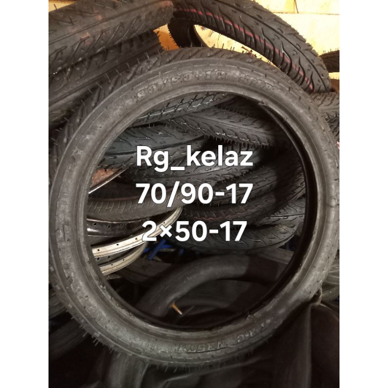 Jual ban luar gerobak/ban fulkanisir/ban 70/90-17/ban kusus gerobak/ban ...