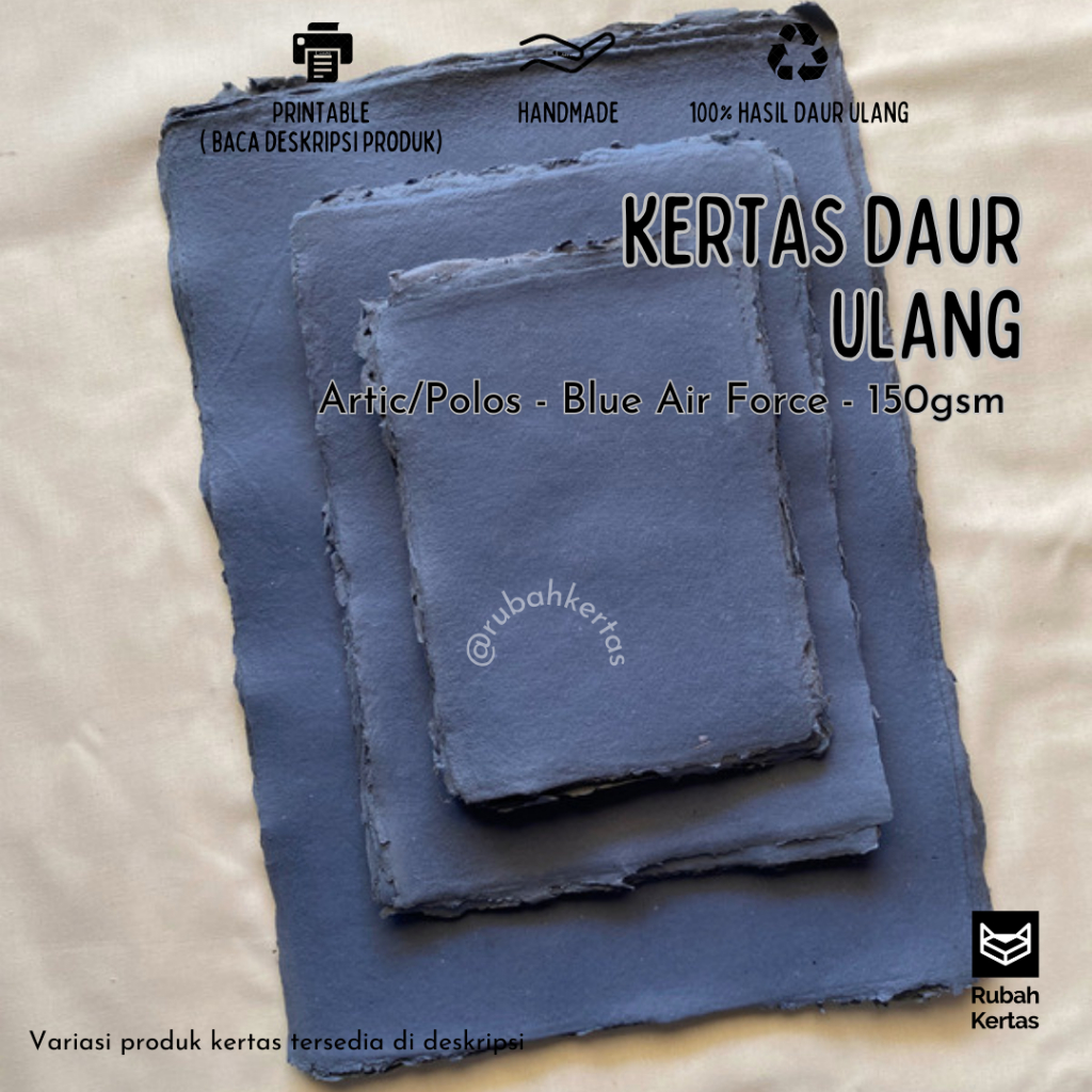 Jual Kertas Daur Ulang Warna Air Force Blue | Shopee Indonesia