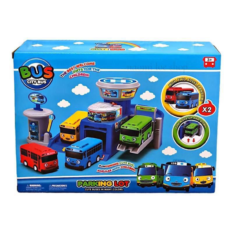 Jual City BUS Tempat parkir bus tayo mainan mobil bis tayo parking lot ...