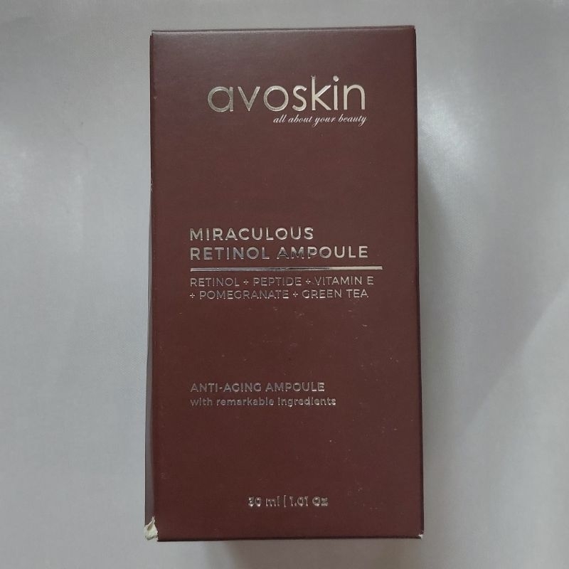 Jual [NEW IN BOX] Avoskin Miraculous Retinol Ampoule 30ml dan Retinol ...