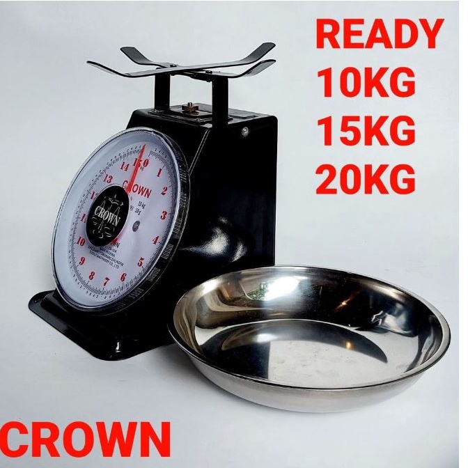 Jual dR Timbangan Jarum Analog Duduk Mangkok Laundry Crown timbangan buah sayur daging 5kg 1kg ...