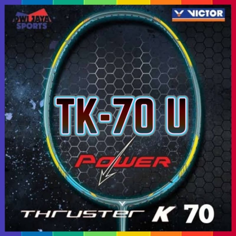 Jual Victor Thruster K 70 | TK-70 U Badminton Racket | Shopee Indonesia