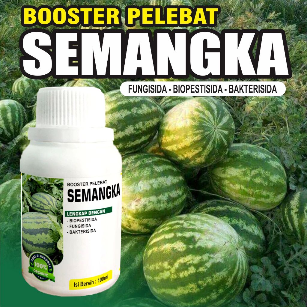 Jual Pupuk Booster Semangka Pelebat Organik Cepat Berbuah Lebat 100ml murni fermentasi organik ...