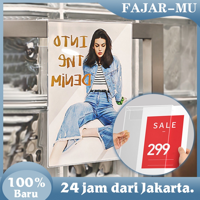 Jual A5 Papan Harga Promosi Label Harga Akrilik Price Tag Display Stand ...