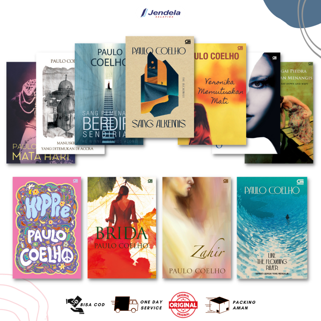 Jual Novel Paulo Coelho : Sang Alkemis, Like The Flowing River, Brida ...