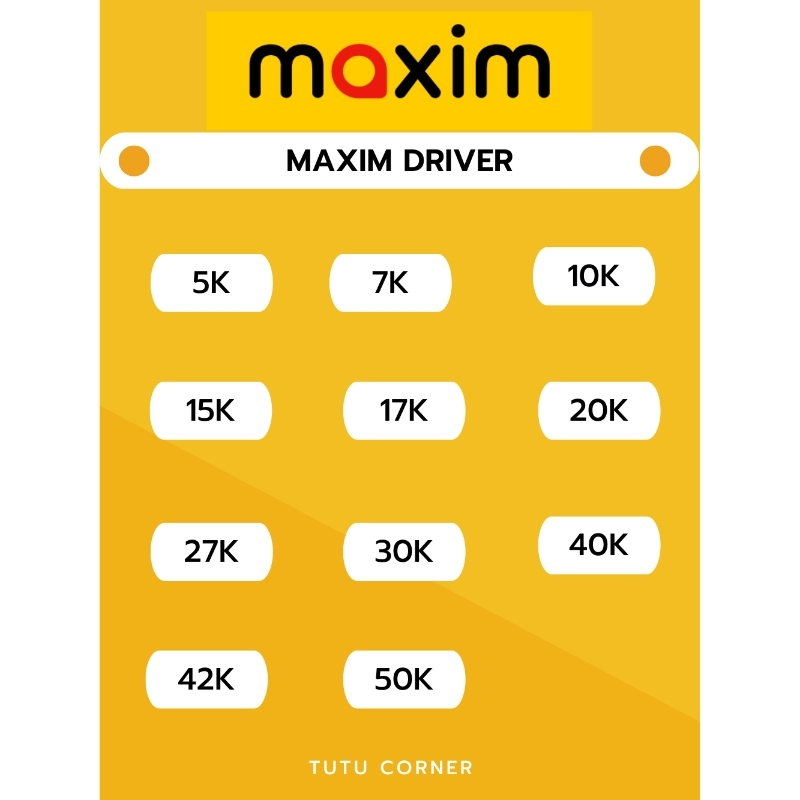 Jual PENGISIAN MAXIM DRIVER DAN CUSTOMER PROSES CEPAT | Shopee Indonesia