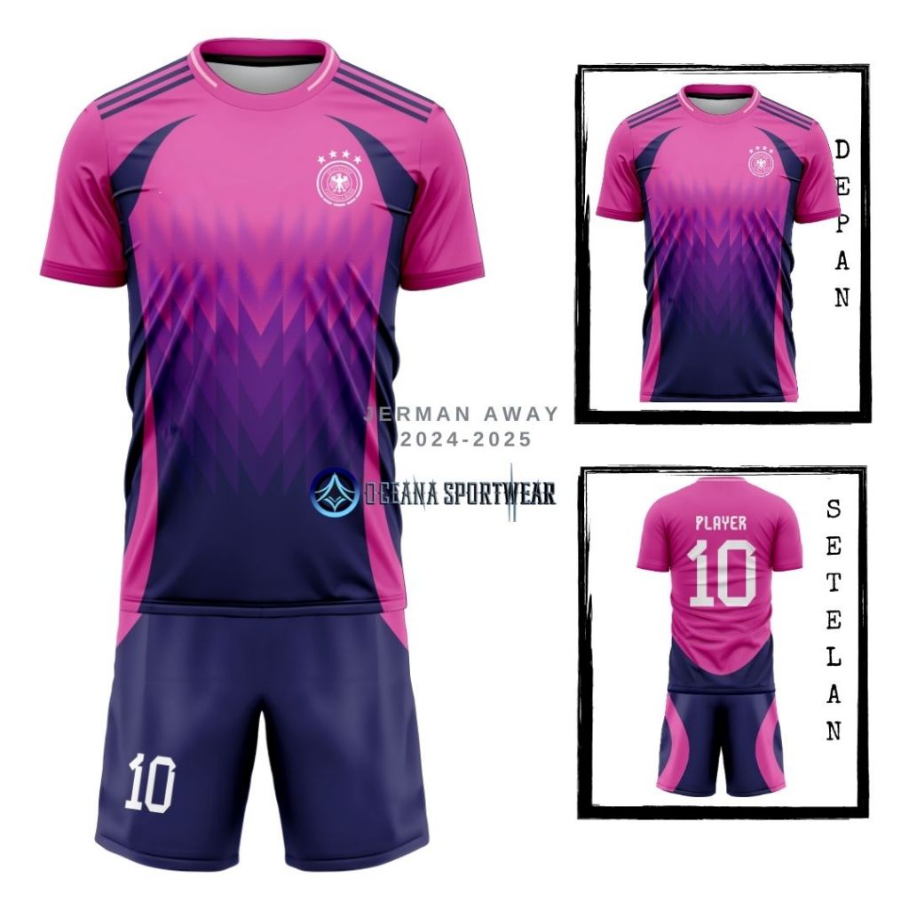 Jual JERSEY JERMAN AWAY GERMANY EURO 2024-2025 FULL PRINTING PREMIUM FREE NAMESET | Shopee Indonesia