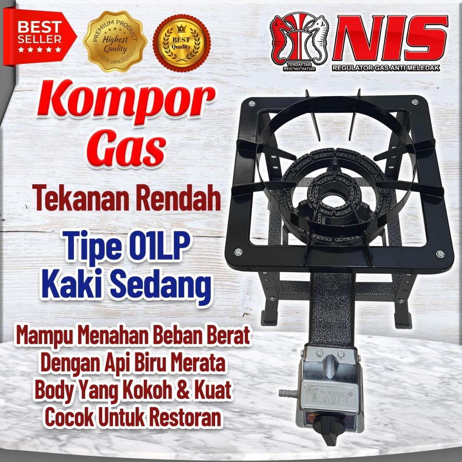 Jual KOMPOR GAS RESTORAN TEKANAN RENDAH NIS - KAKI SEDANG | Shopee ...
