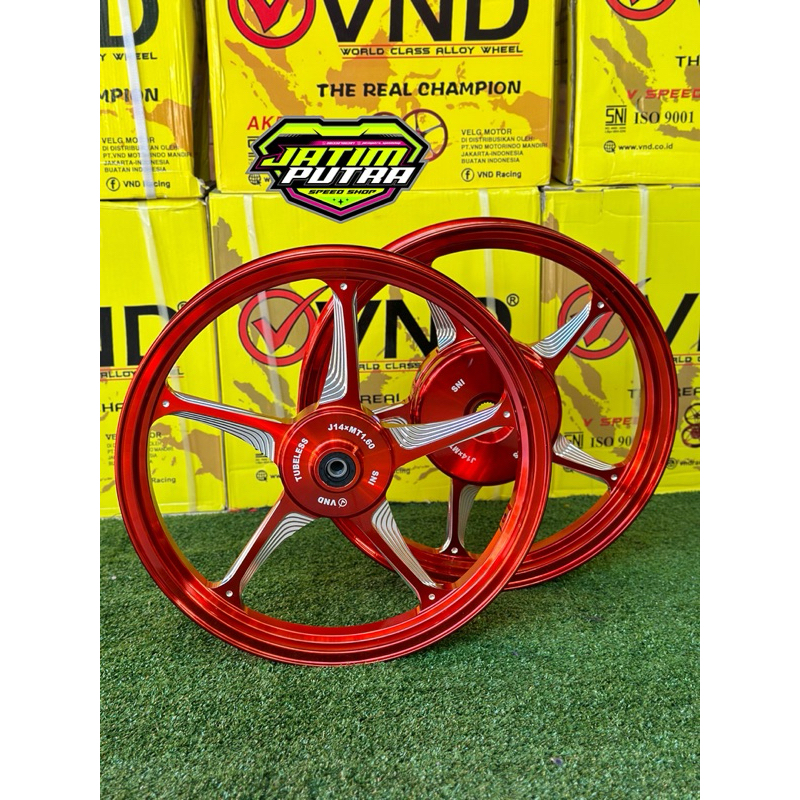 Jual VELG TERBARU VND AK55 V2 / GEN2 VARIO 125/150 ORANGE | Shopee Indonesia