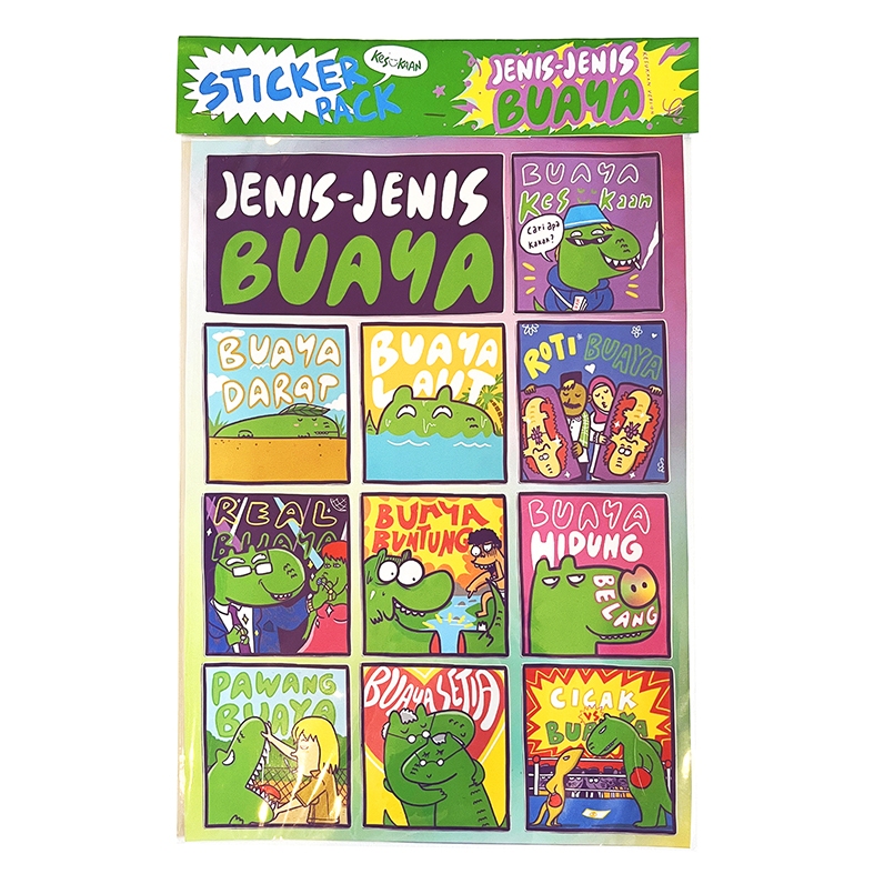 Jual STICKER PACK JENIS JENIS BUAYA | Shopee Indonesia