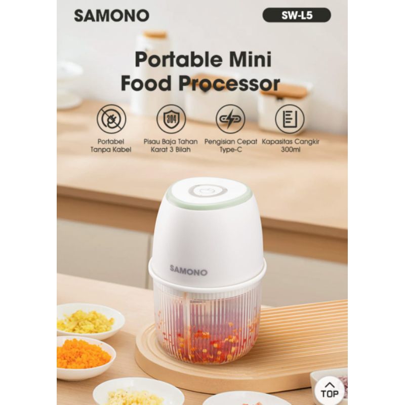 Jual SAMONO Mini Chopper Blender Portable Gilingan Mini Bumbu dan ...