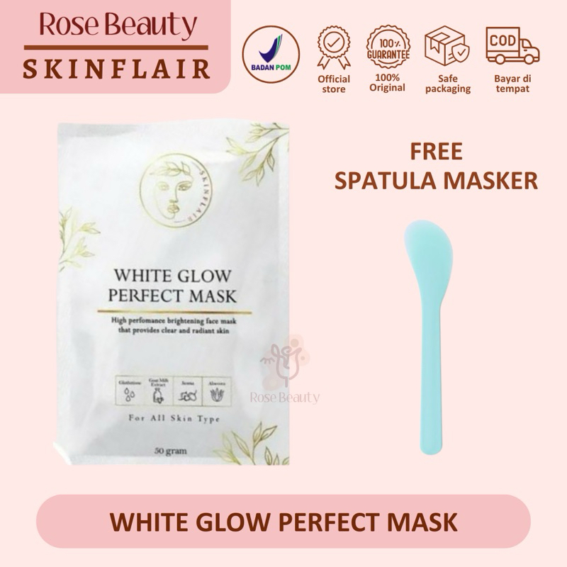 Jual [FREE SPATULA MASKER] SKINFLAIR WHITE GLOW PERFECT MASK MASKER ...