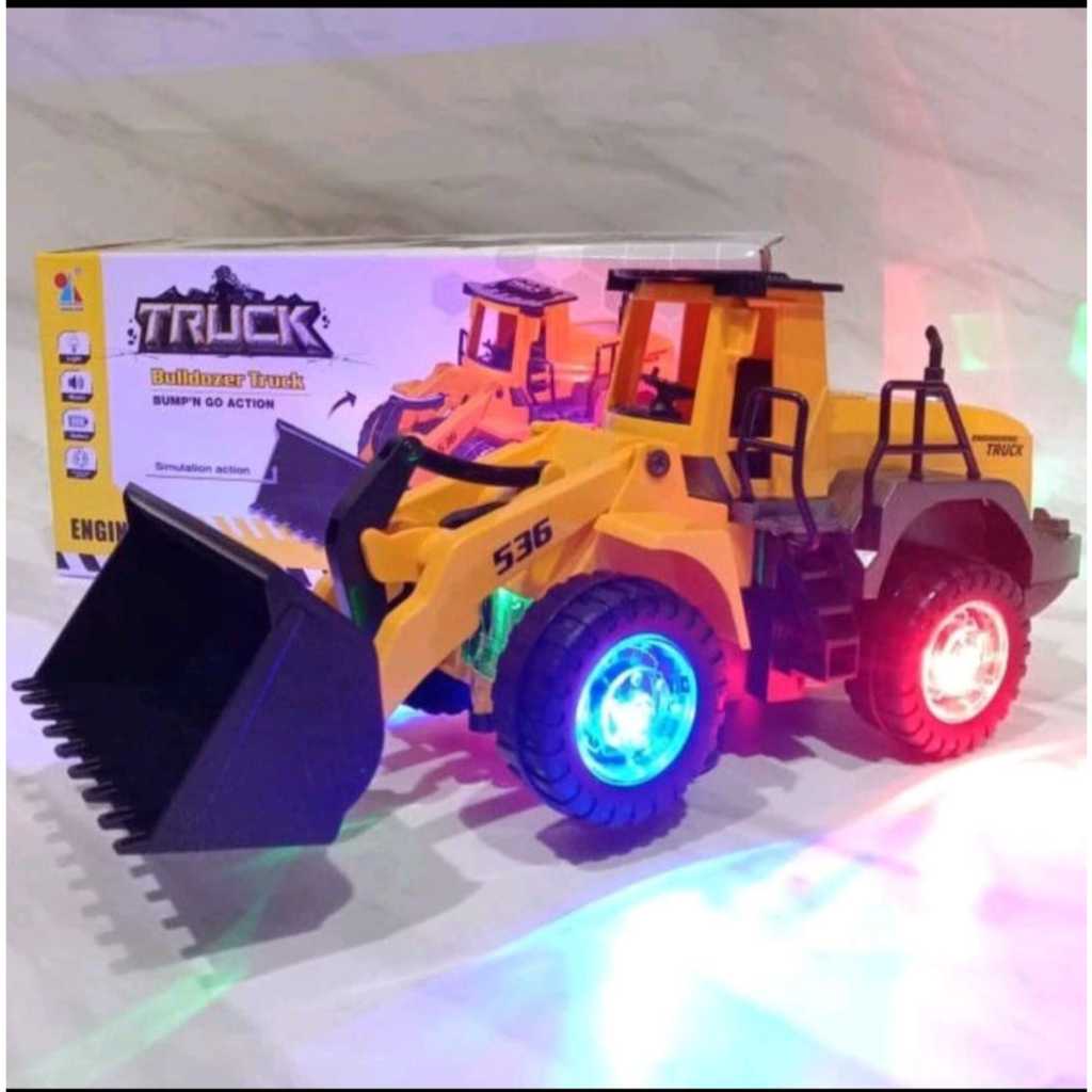 Jual MAINAN MOBIL TRUCK BEKO BULDOZER KONSTRUKSI BESAR BUMP & GO ...