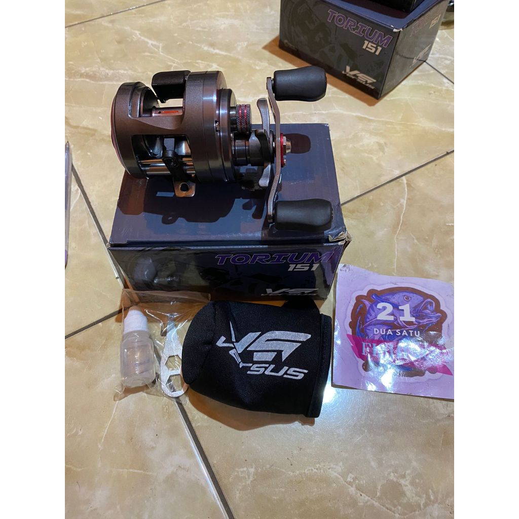 Jual Reel Rel OH Versus Torium 151 handle kiri Gulungan Pancing Laut ...