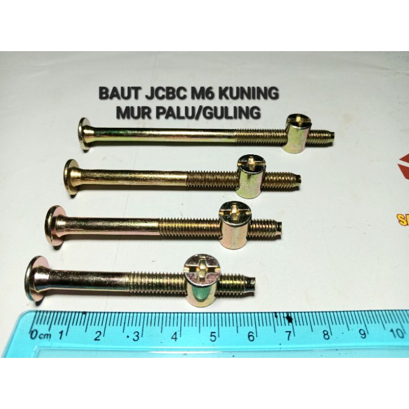 Jual Baut jcbc m6*60 - 70 - 80 - 100 Kuning Mur Palu / Guling / Tanam ...