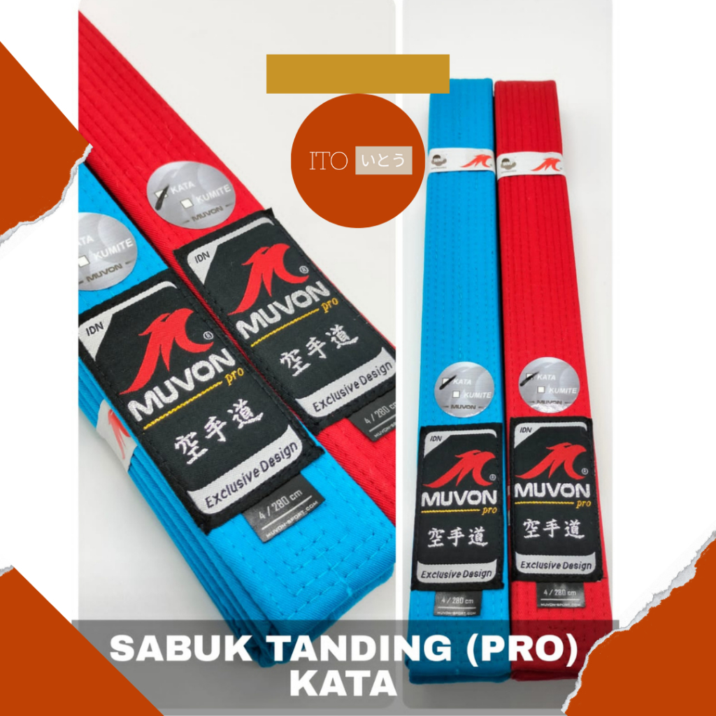 Jual Competition Belt Kata Muvon Pro Series | Termurah | Shopee Indonesia