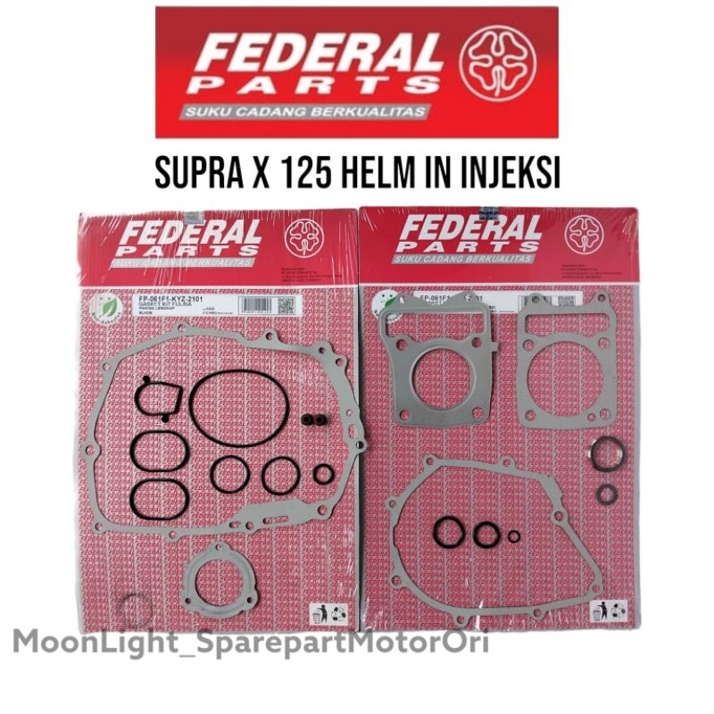 Jual GASKET PAKING FULL SET SUPRA X 125 HELM IN FI ORI ORIGINAL FEDERAL FP-061F1-KYZ-2101 ...