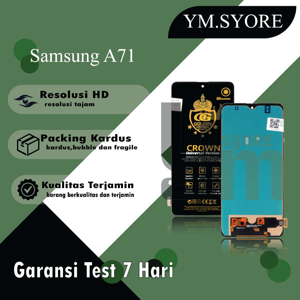 Jual LCD SAMSUNG GALAXY A71 / A715 / M51 / M515F / M62 4G / M625 TOUCHSCREEN FULLSET COMPLETE ...