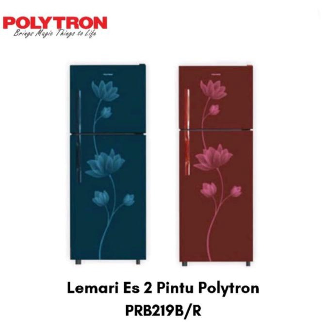 Jual Polytron PRB-219 Kulkas 2 Pintu Metalic Kapasitas 210 Liter ...
