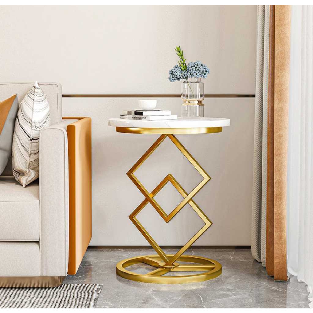 Jual RJP FURNITURE Meja Sudut Ruang Tamu Minimalis Estetik Industrial ...