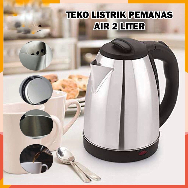 Jual KitchenWare - Teko Air Minum Kettle Electric Listrik Stainless ...